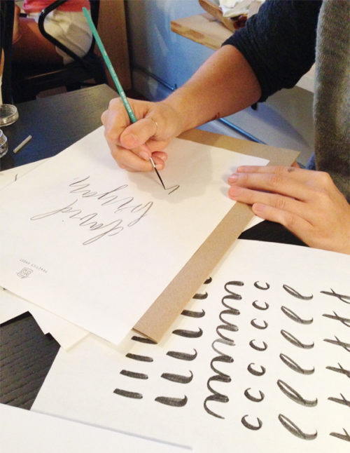 learning hand lettering - The Small Things Blog