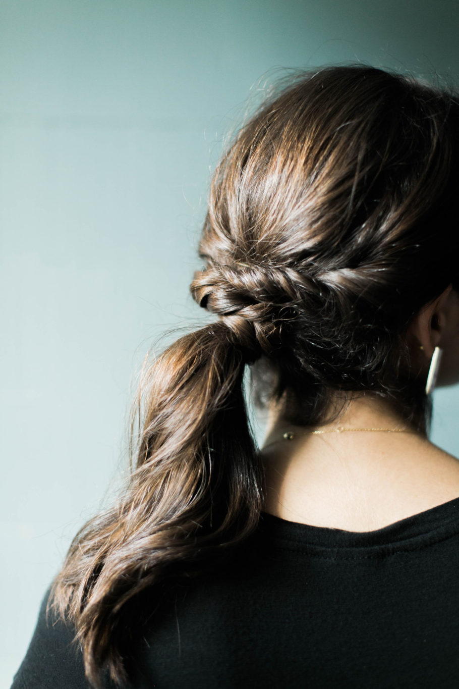 Ponytail with a Twist - The Small Things Blog