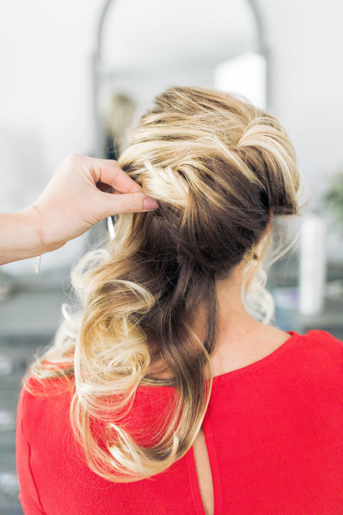 A Holiday Hair Tutorial, The Twisted Tuck - The Small Things Blog