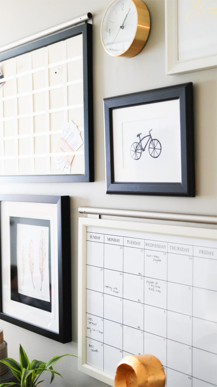 Family Calendar Gallery Wall - The Small Things Blog