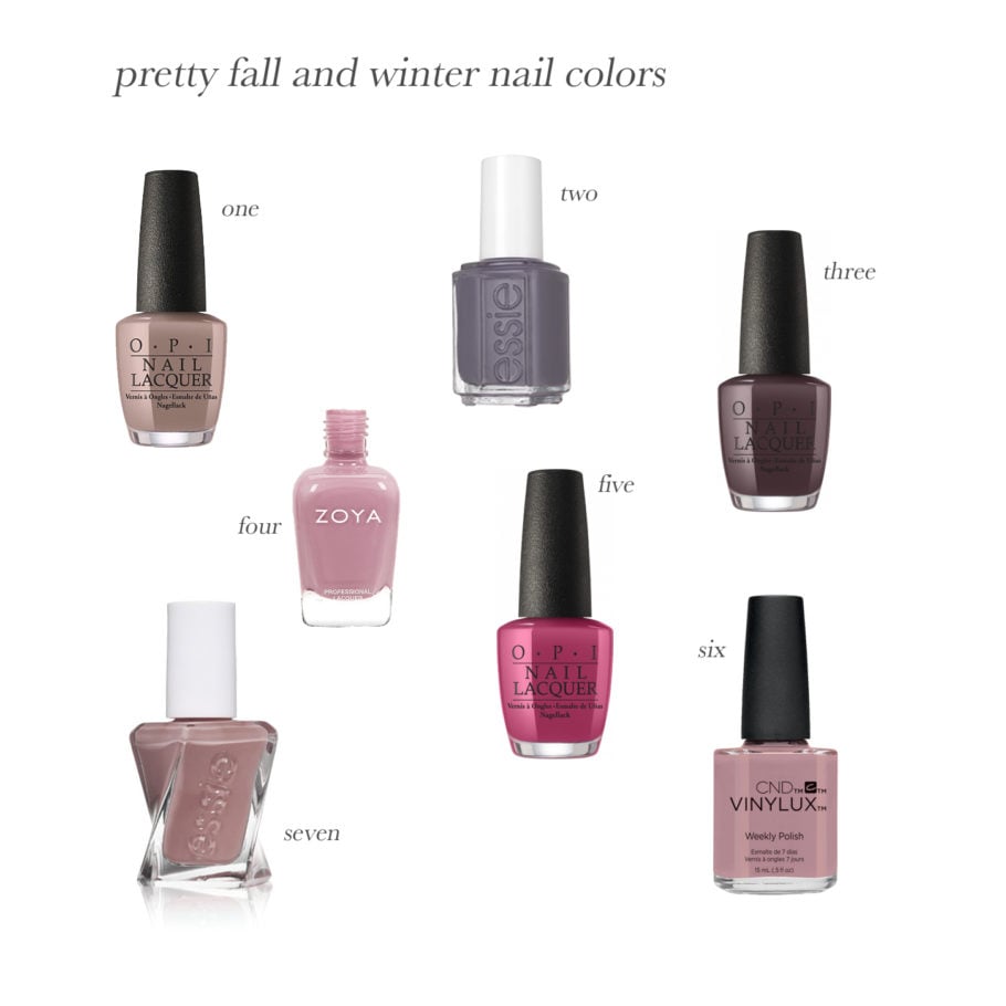 Fall and Winter Nail Colors - The Small Things Blog