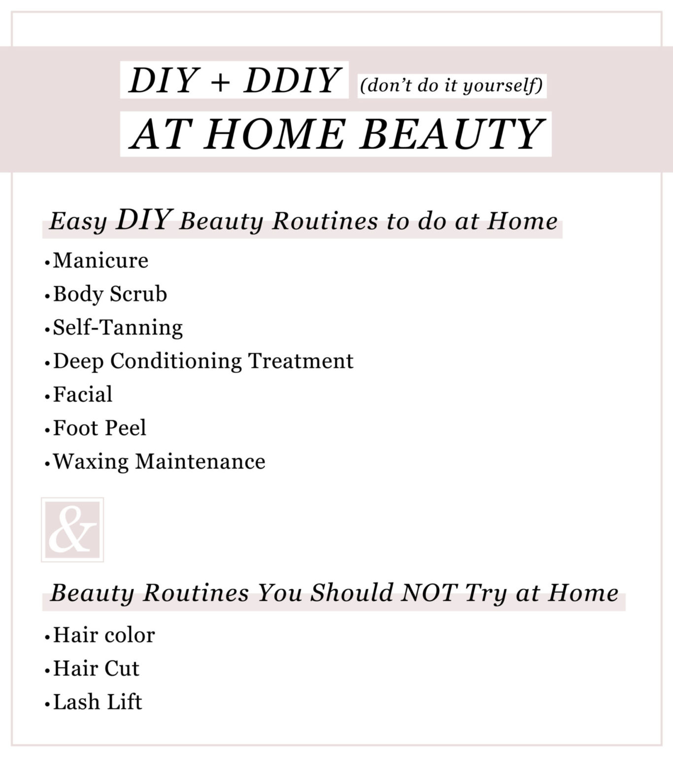 What Beauty Routines Can You DIY, and Which Ones You Shouldn’t! - The ...