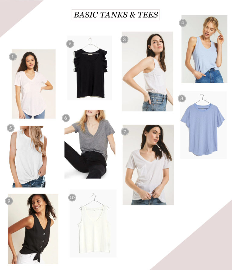 Basic t-shirts and tanks - The Small Things Blog