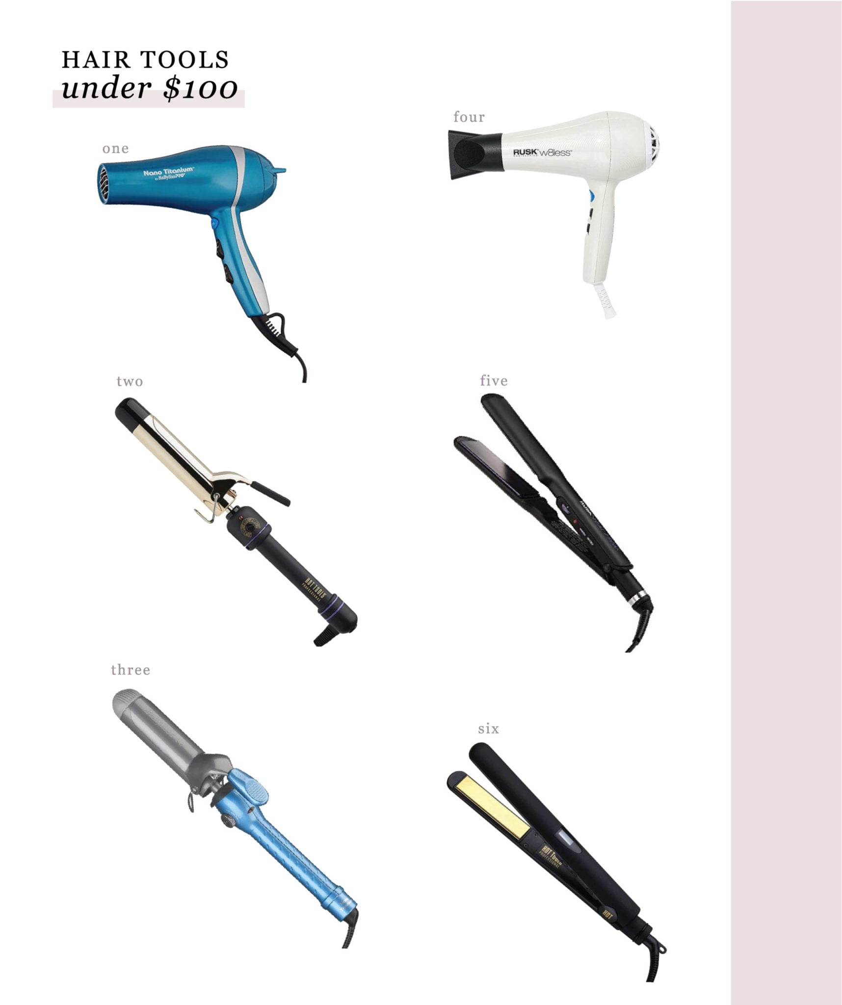Hair Tools under $100 - The Small Things Blog