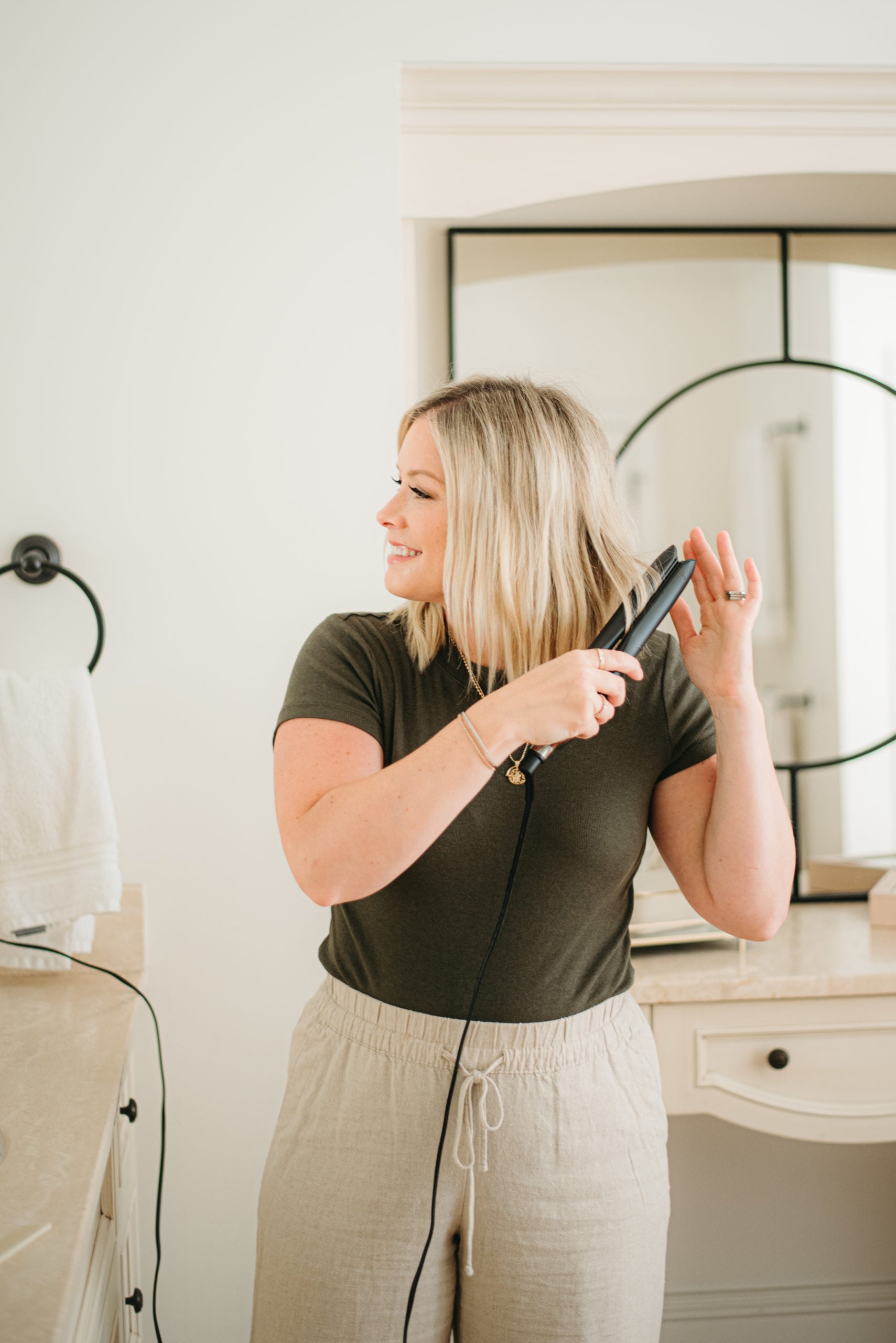 Soft Bends with a Flat Iron - The Small Things Blog